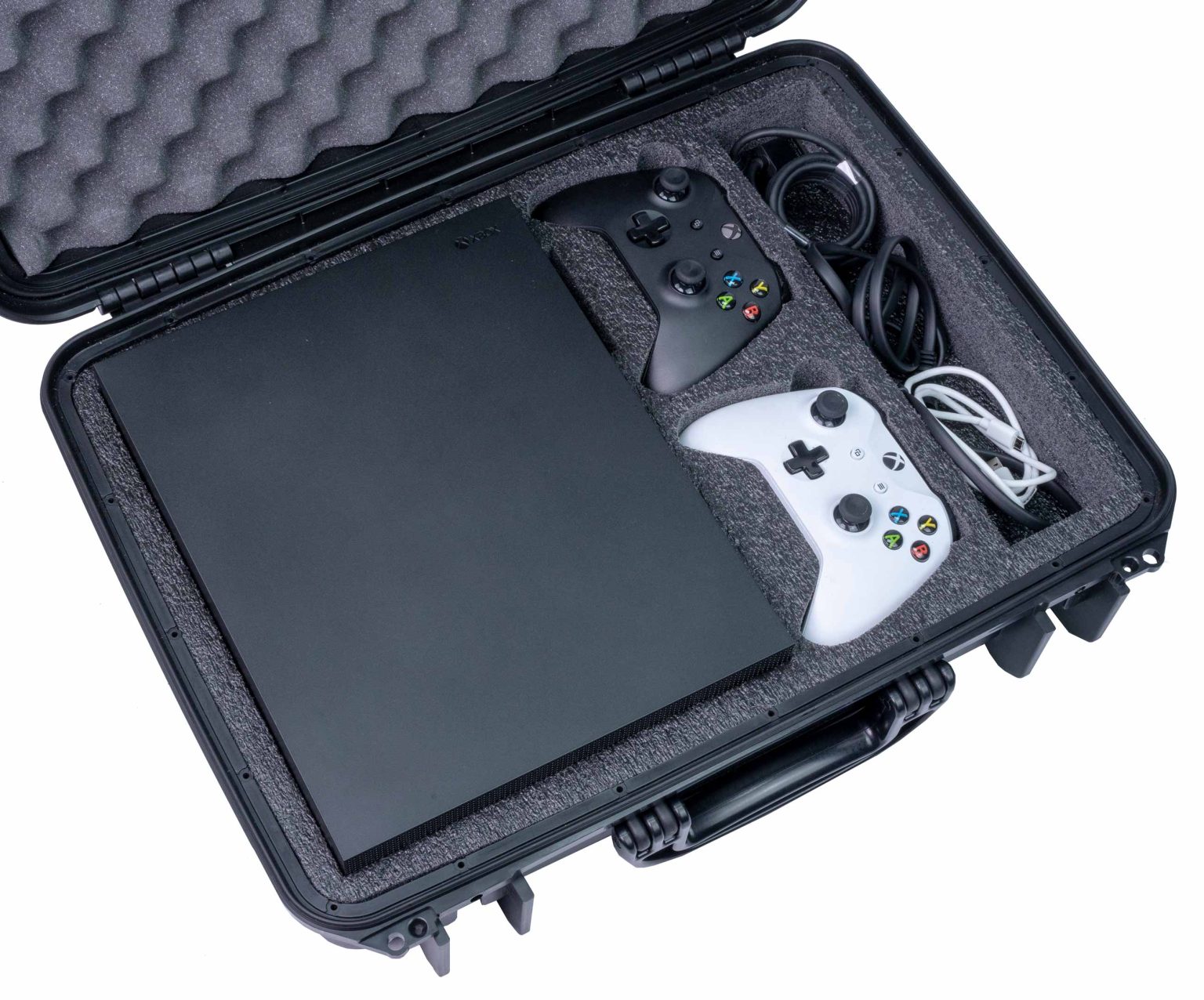 Case Club Waterproof Xbox Portable Gaming Case w/ Built in Lid Monitor
