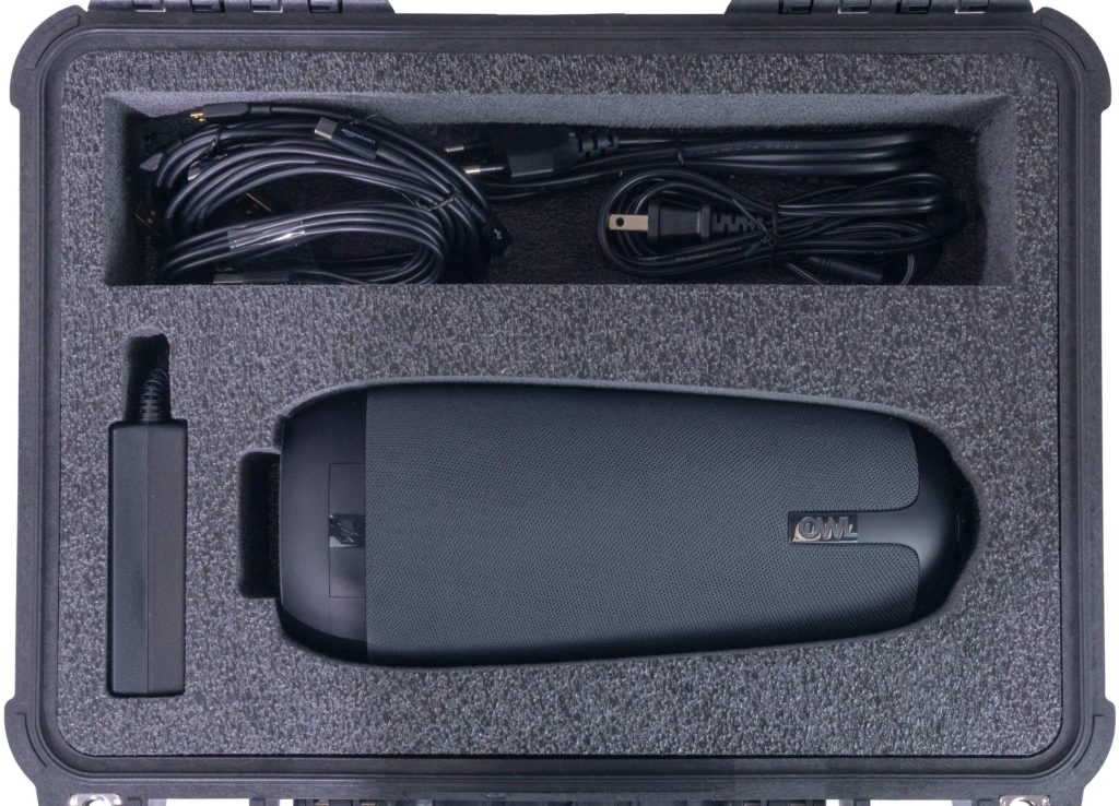 Waterproof Meeting Owl Video Conference Camera Case with Pre-Cut Foam