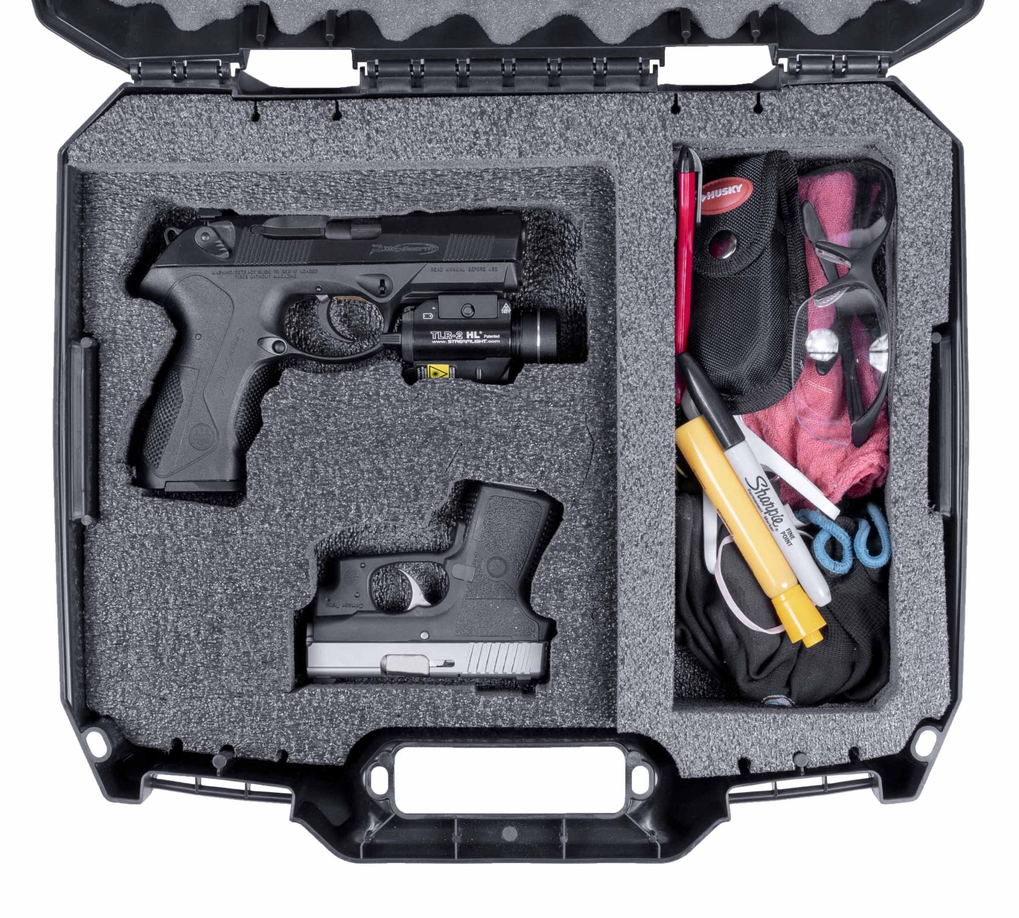 Case Club 4 Pistol & Accessory (Dual Level) Hard-Sided Carrying Case