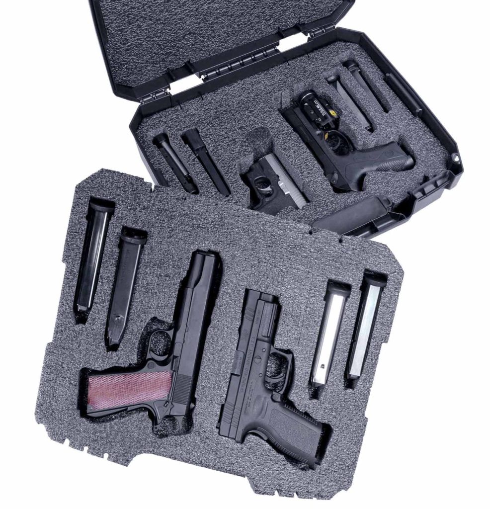Case Club 5 Pistol (Dual Level) Hard-Sided Padlockable Carrying Case