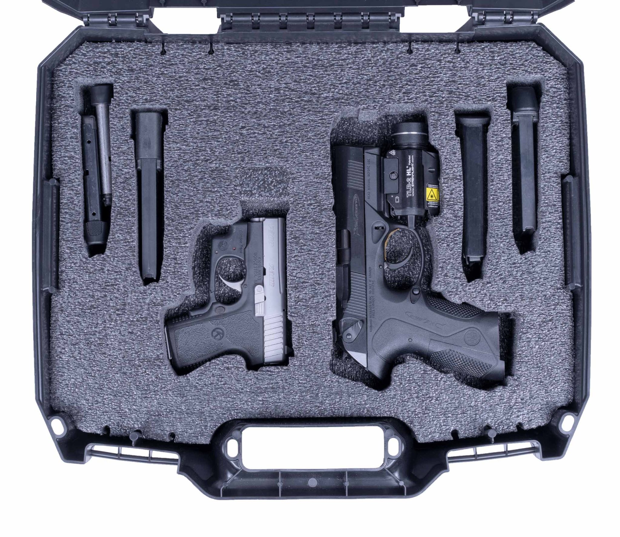 Case Club 4 Pistol (Dual Level) Hard-Sided Padlockable Carrying Case