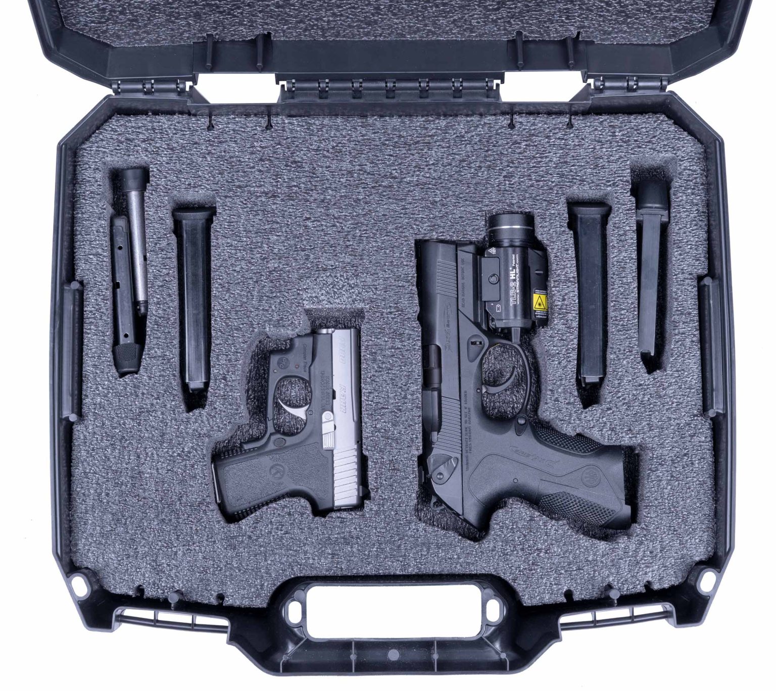 Case Club 5 Pistol (Dual Level) Hard-Sided Padlockable Carrying Case