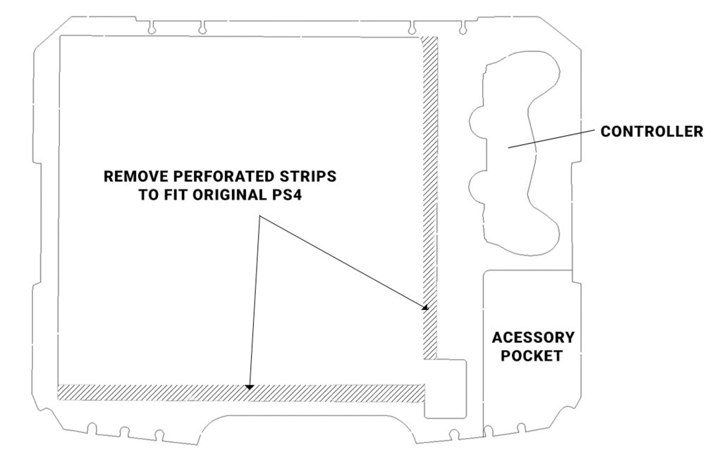 PlayStation 4 / PS4 Slim Carry Case - Case Club