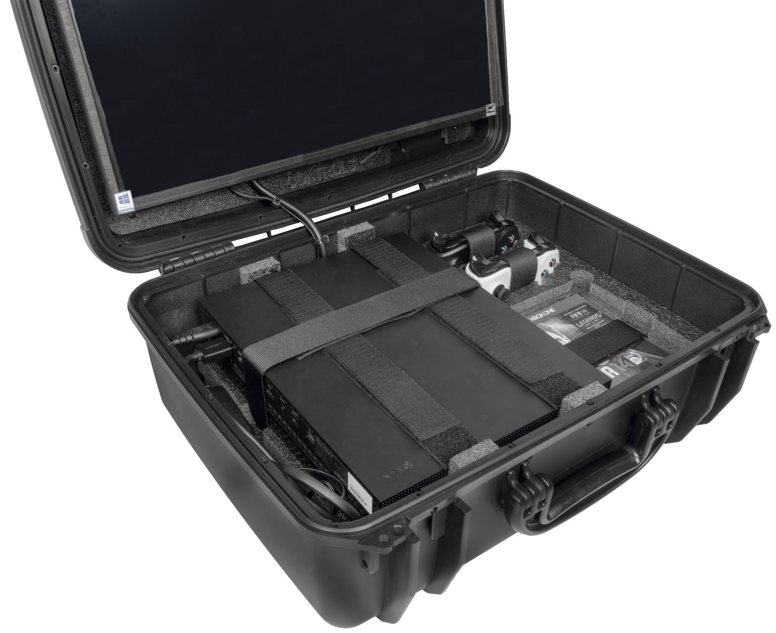 Xbox One X/S Portable Gaming Station with Built-in Monitor