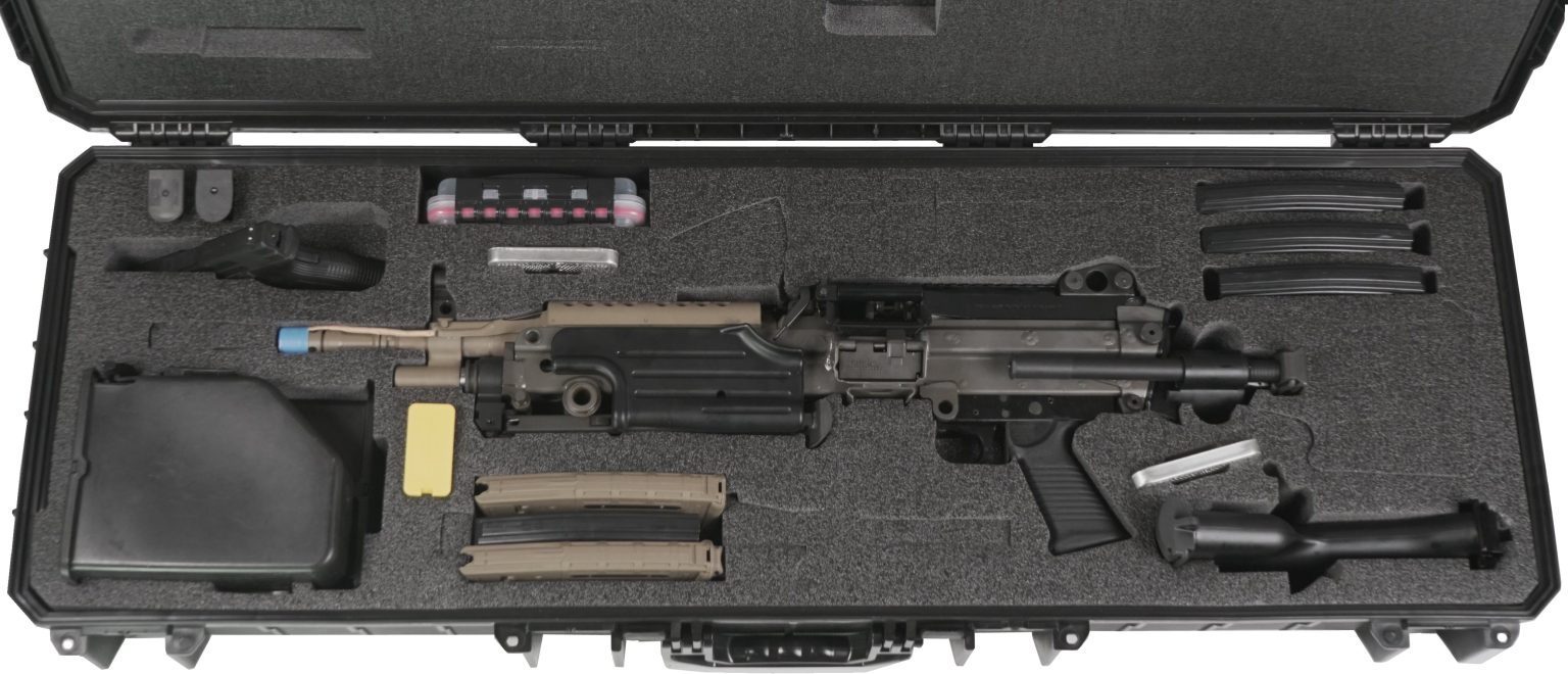 Case Club Waterproof FN M249S Rifle Case w/Silica Gel & Accessory Box