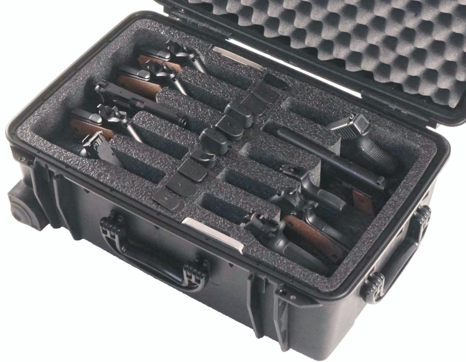 Case Club 10 Pistol Wheeled Waterproof Case with Silica Gel & Heavy ...