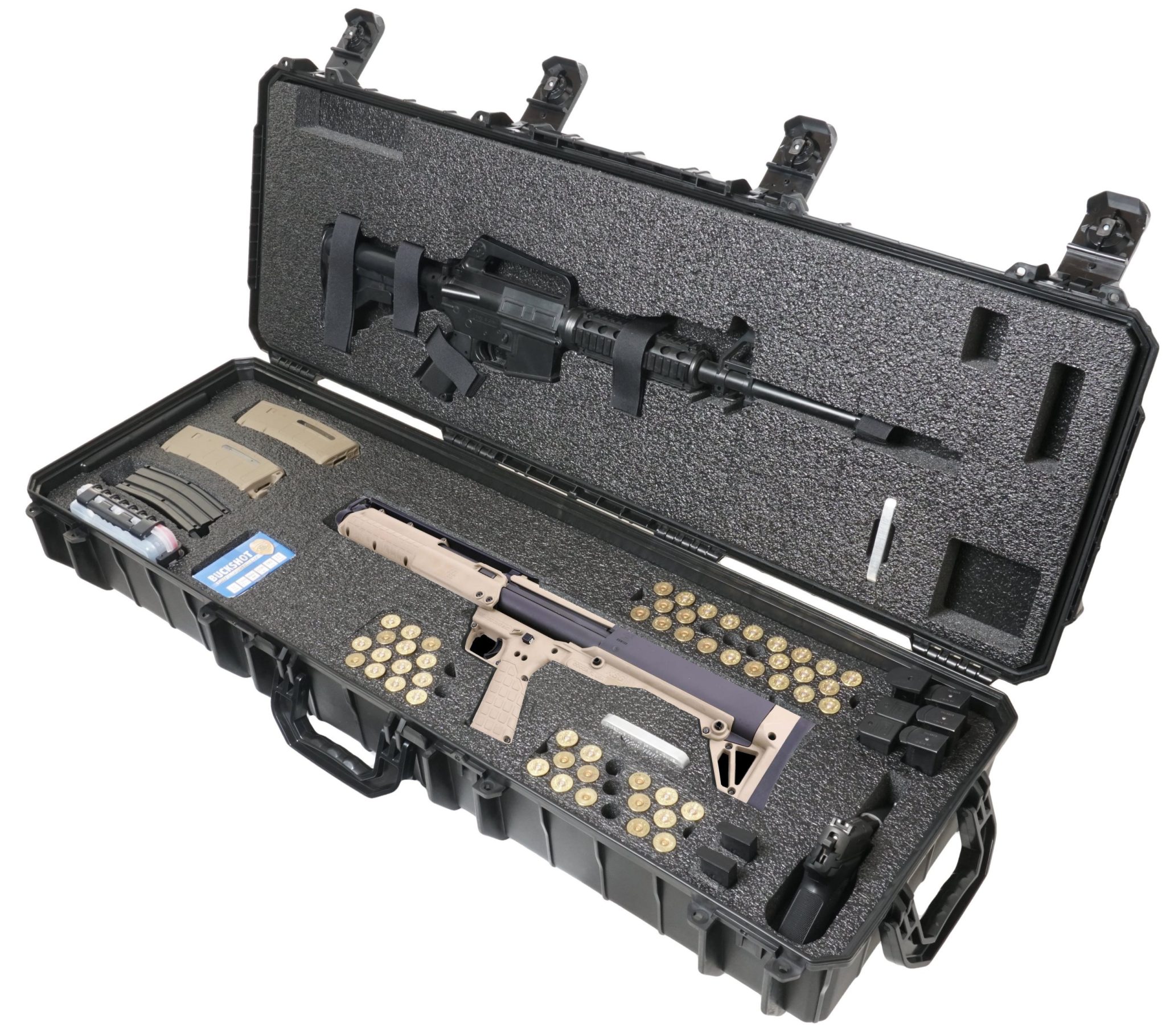 Heavy Duty AR15 Hard Rifle Cases with Pre-Cut Foam for AR15 Carbines