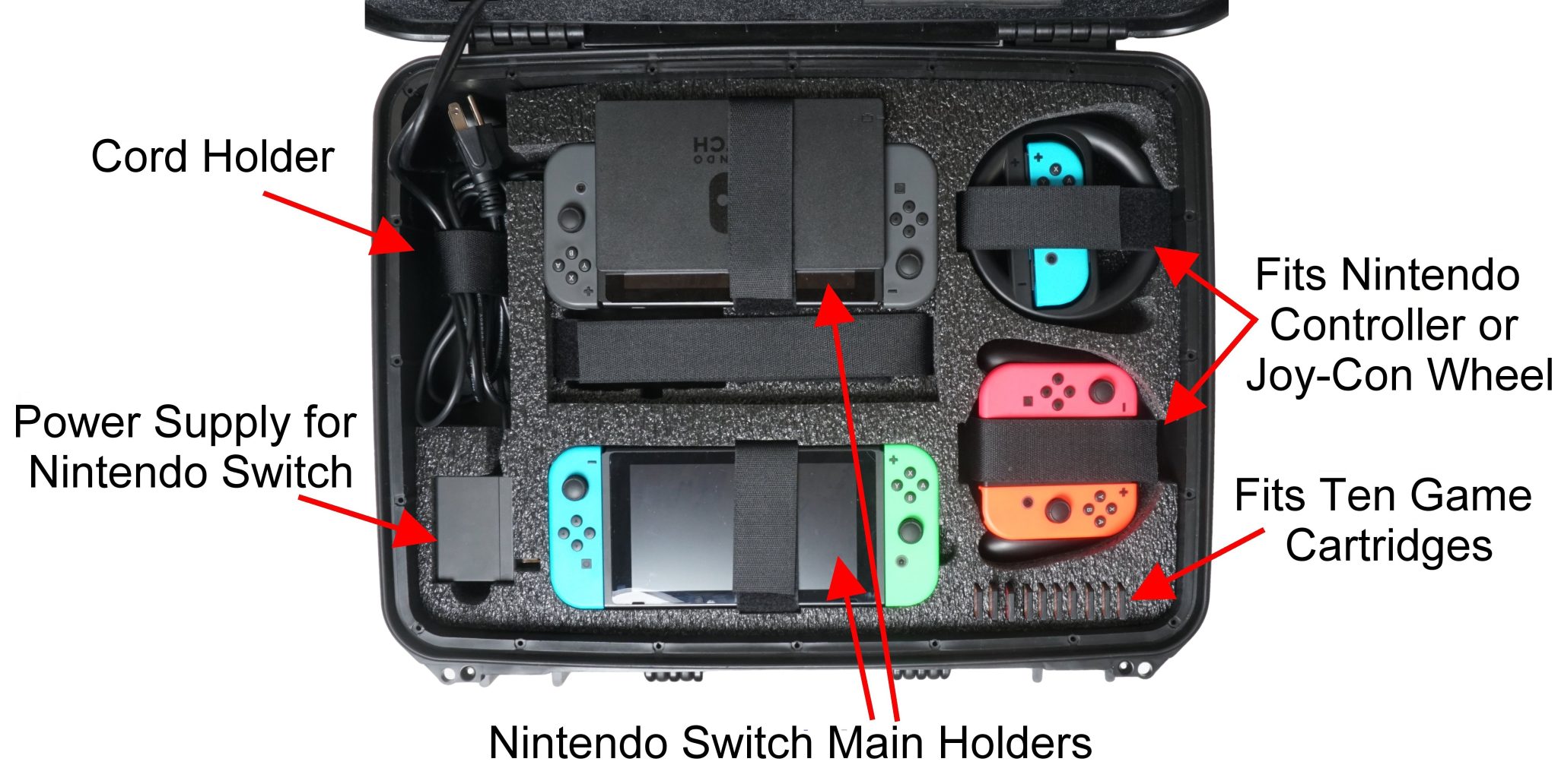 Nintendo Switch Portable Gaming Station with Built-in Monitor - Case Club