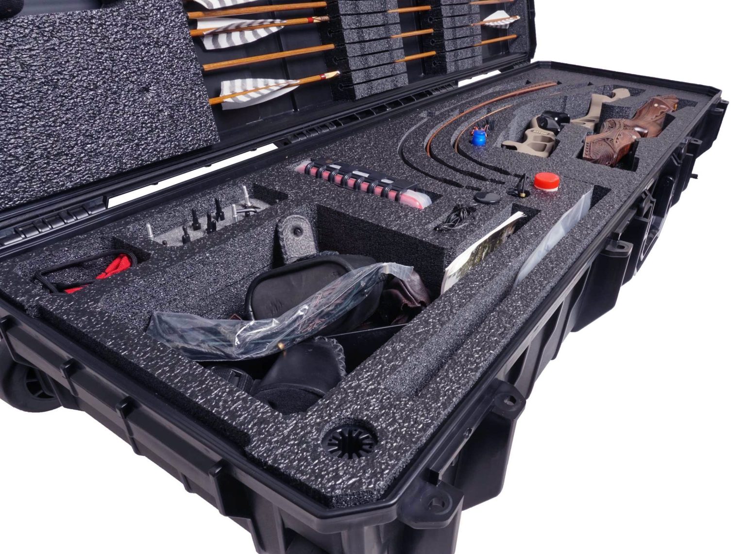 Case Club Waterproof Recurve Bow Case with Accessory Box & Arrow Holder