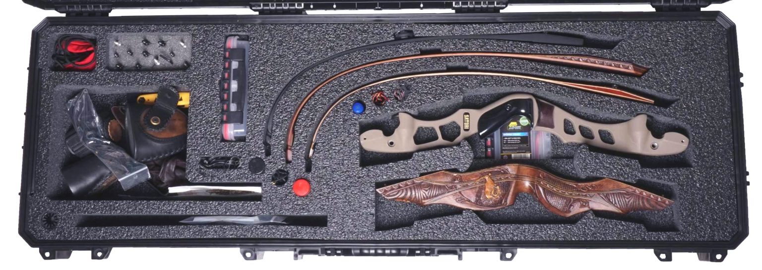 Case Club Waterproof Recurve Bow Case with Accessory Box & Arrow Holder