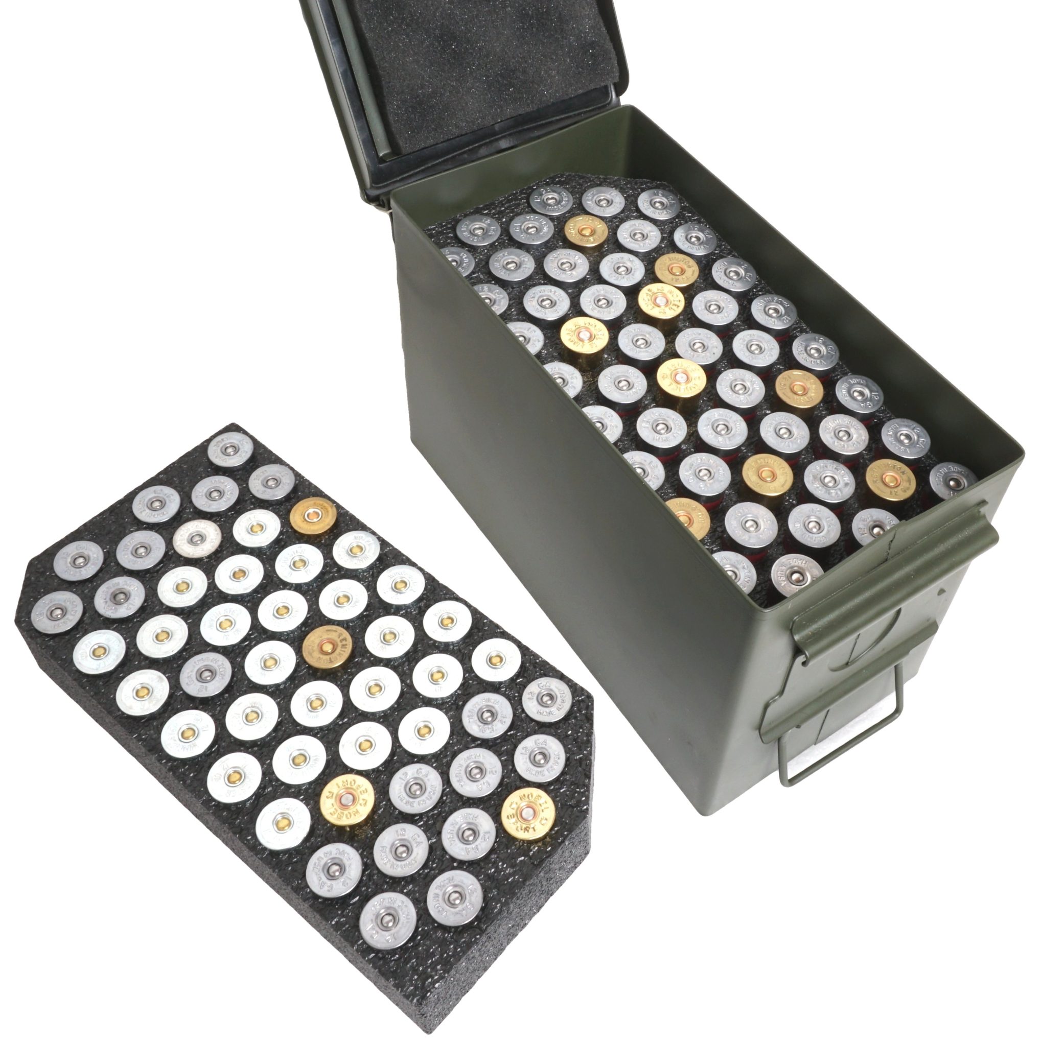 Shotgun Shell 50 Cal Ammo Can Foam - Case Club