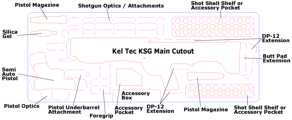 Case Club Waterproof Kel-Tec KSG & Std Mfg DP-12 Shotgun Case with ...