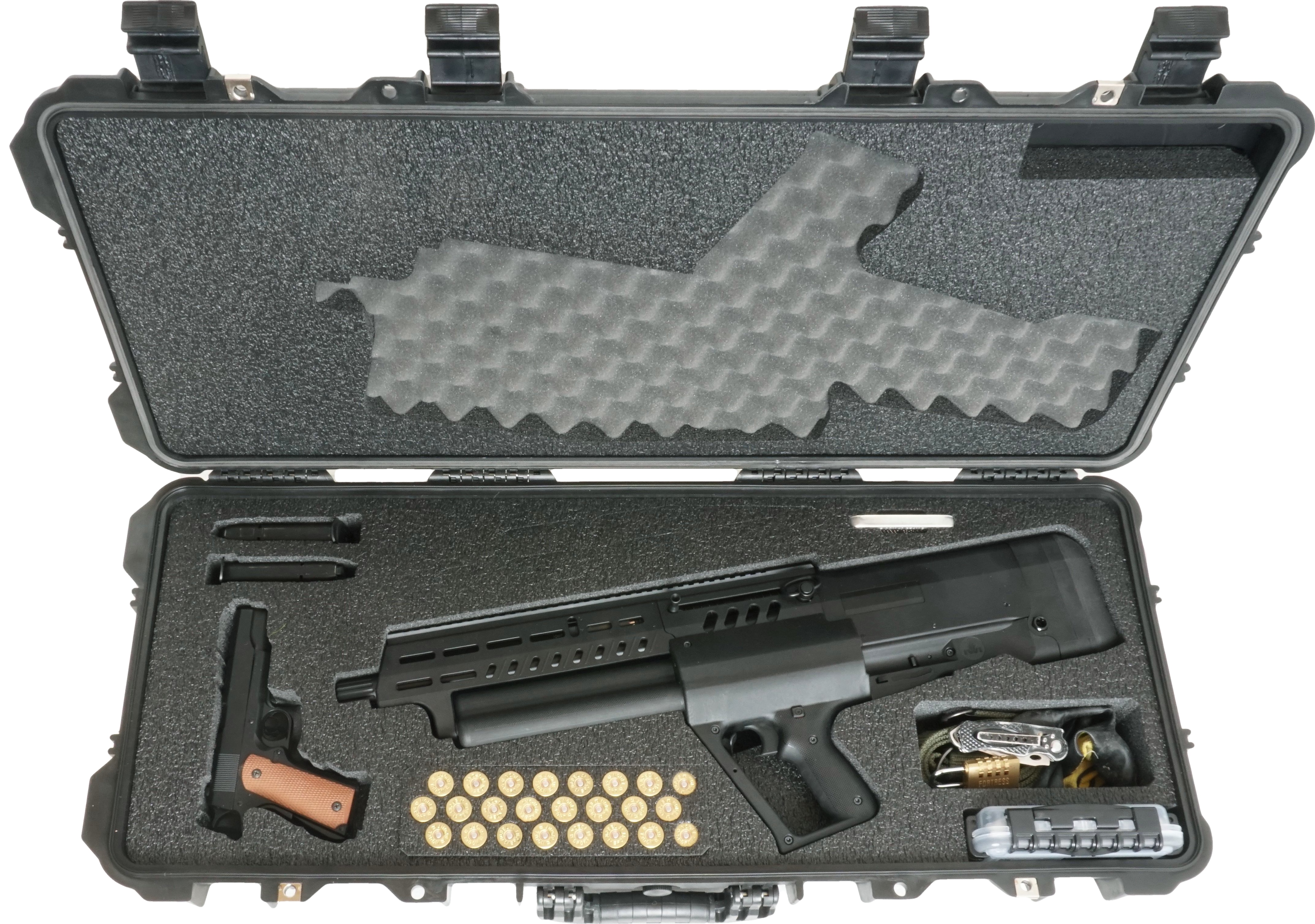 Case Club IWI Tavor TS12 Case for Shotgun, Shells, Pistol, & Magazines