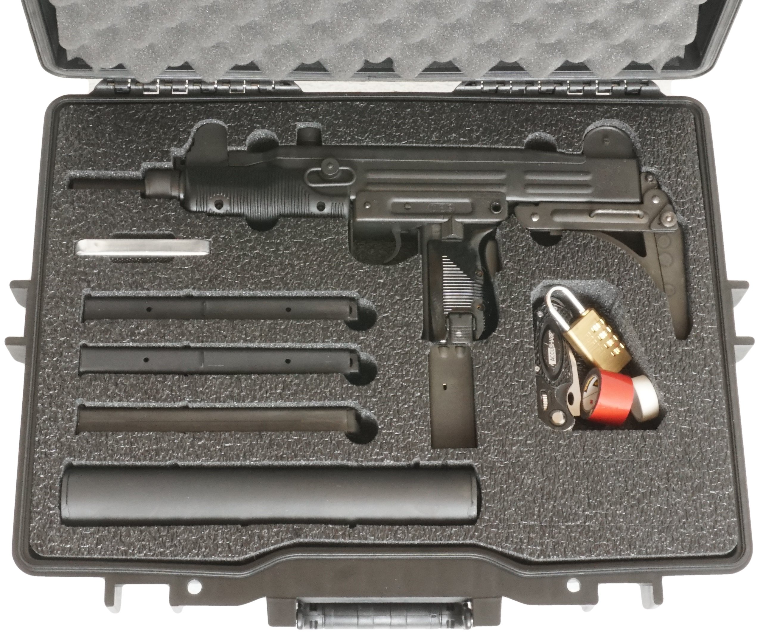 Case Club Waterproof Uzi Case with Silica Gel