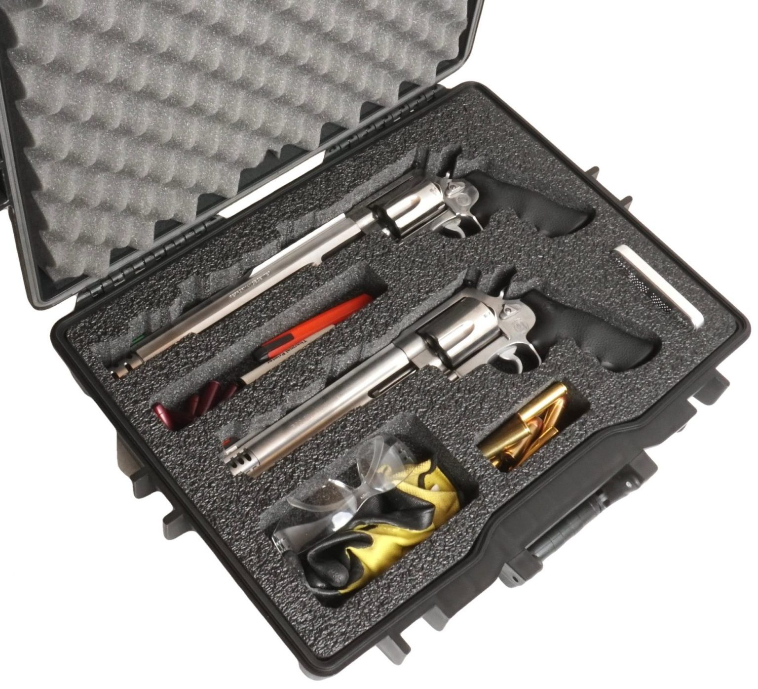 Case Club Waterproof Smith and Wesson 500 Revolver Case with Silica Gel