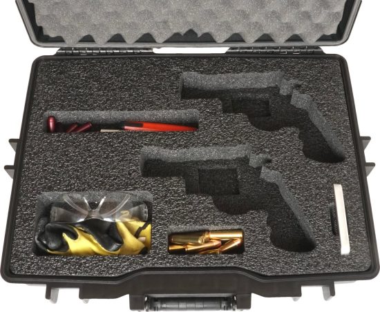 Case Club Waterproof 2 Magnum Revolver Case with Silica Gel