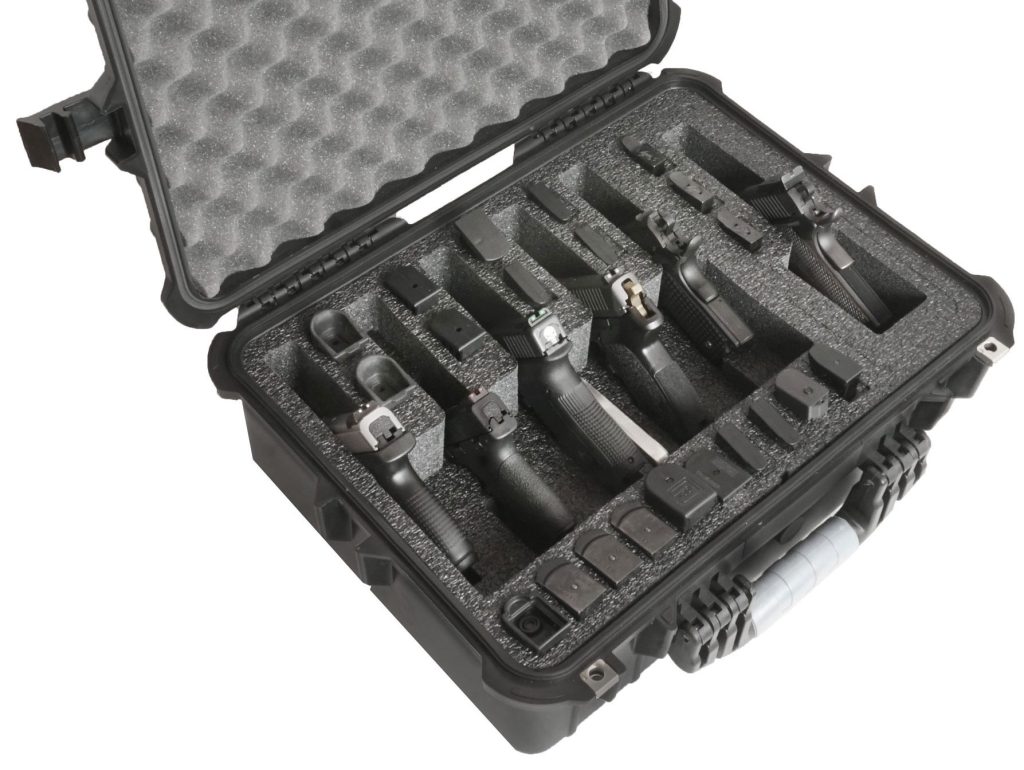 Case Club 6 Pistol (Dual Level) Hard-Sided Padlockable Carrying Case