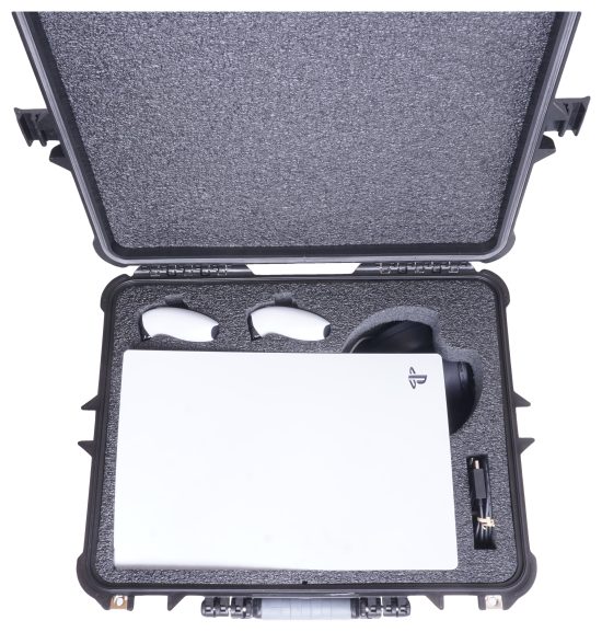 PlayStation 5 with Headset Heavy Duty Travel Case (Gen-2) - Case Club