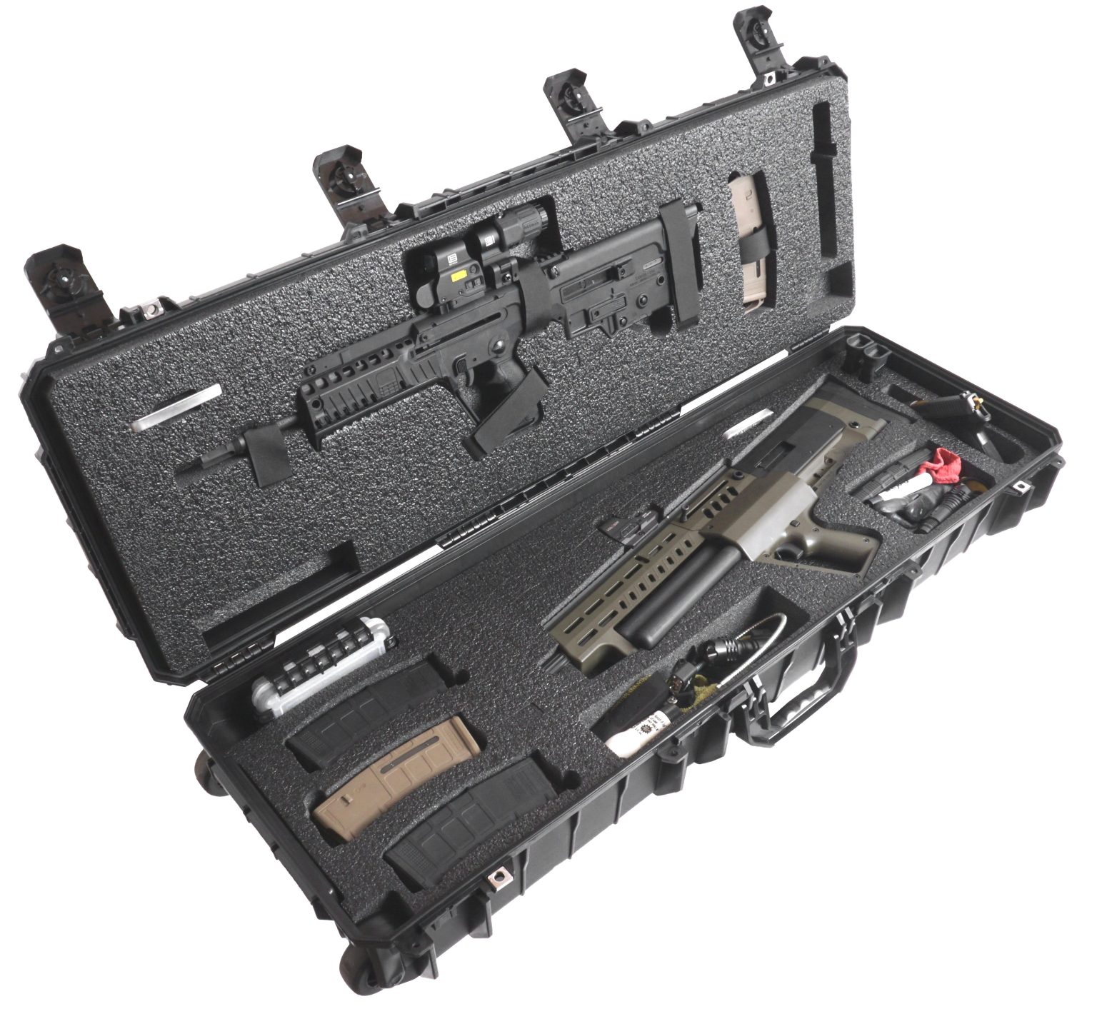 Case Club Waterproof Bullpup Rifle Case with Silica Gel & Accessory Box