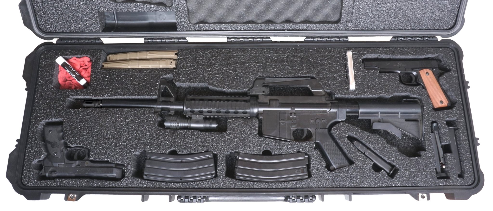 Case Club Waterproof AR15 Pro Rifle Case with Silica Gel & Accessory Box