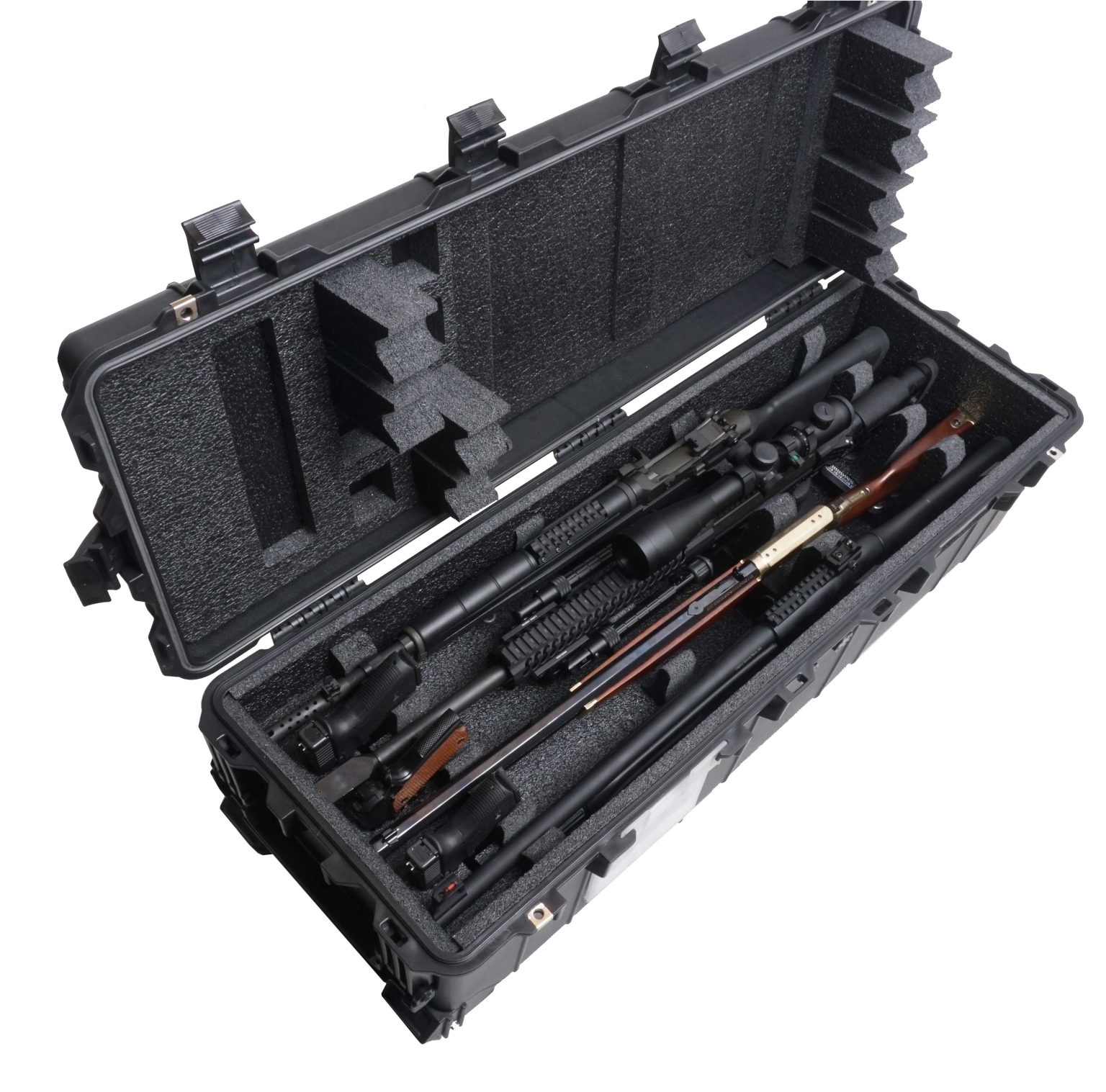 Case Club Multiple 4 Rifle/Shotgun & 3 Pistol Waterproof Shipping Case
