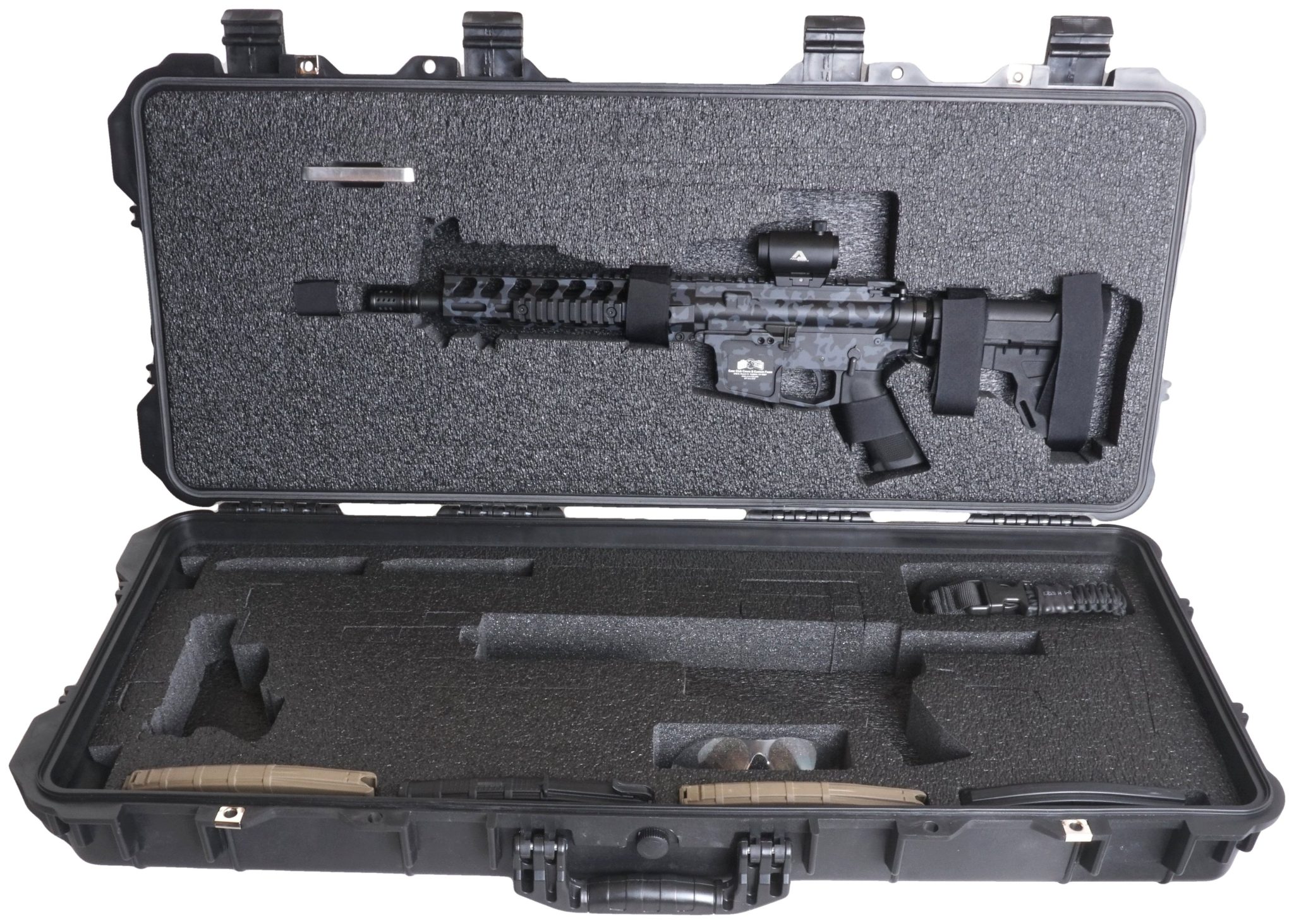 Case Club Waterproof AR15 & SBR | Pistol Case with Silica Gel