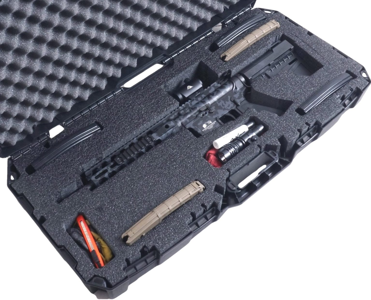 Heavy Duty AR15 Hard Rifle Cases with Pre-Cut Foam for AR15 Carbines
