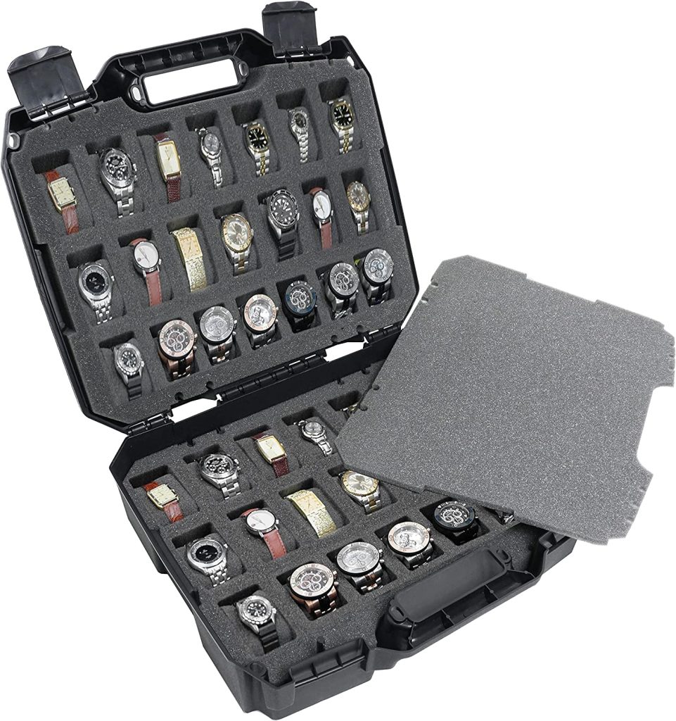 Case Club 42 Watch Carry Case with a Modular Dual Foam Design