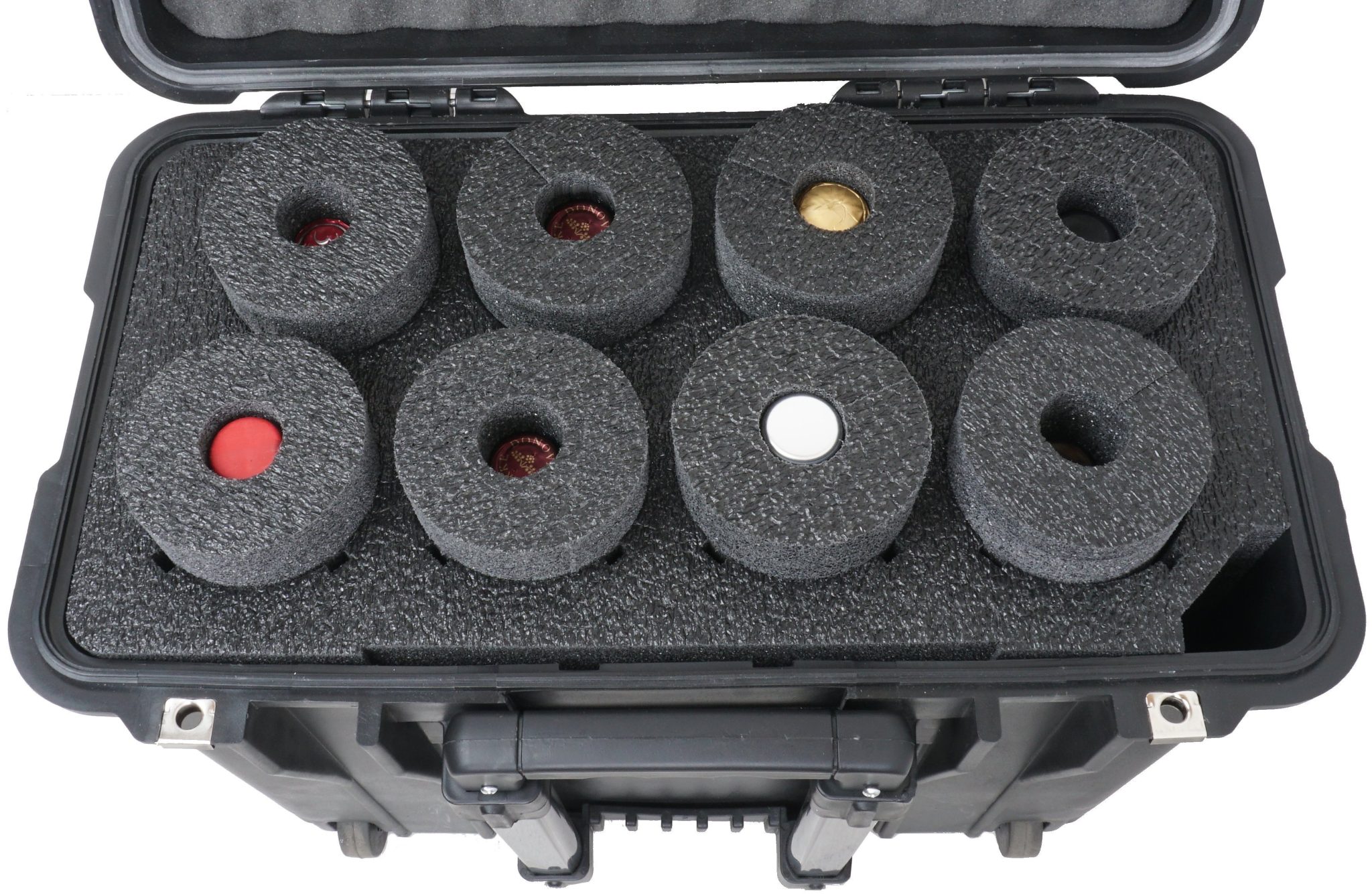 Case Club 8 Wine Bottle Shipping Case | Waterproof, Rolling Hard Case